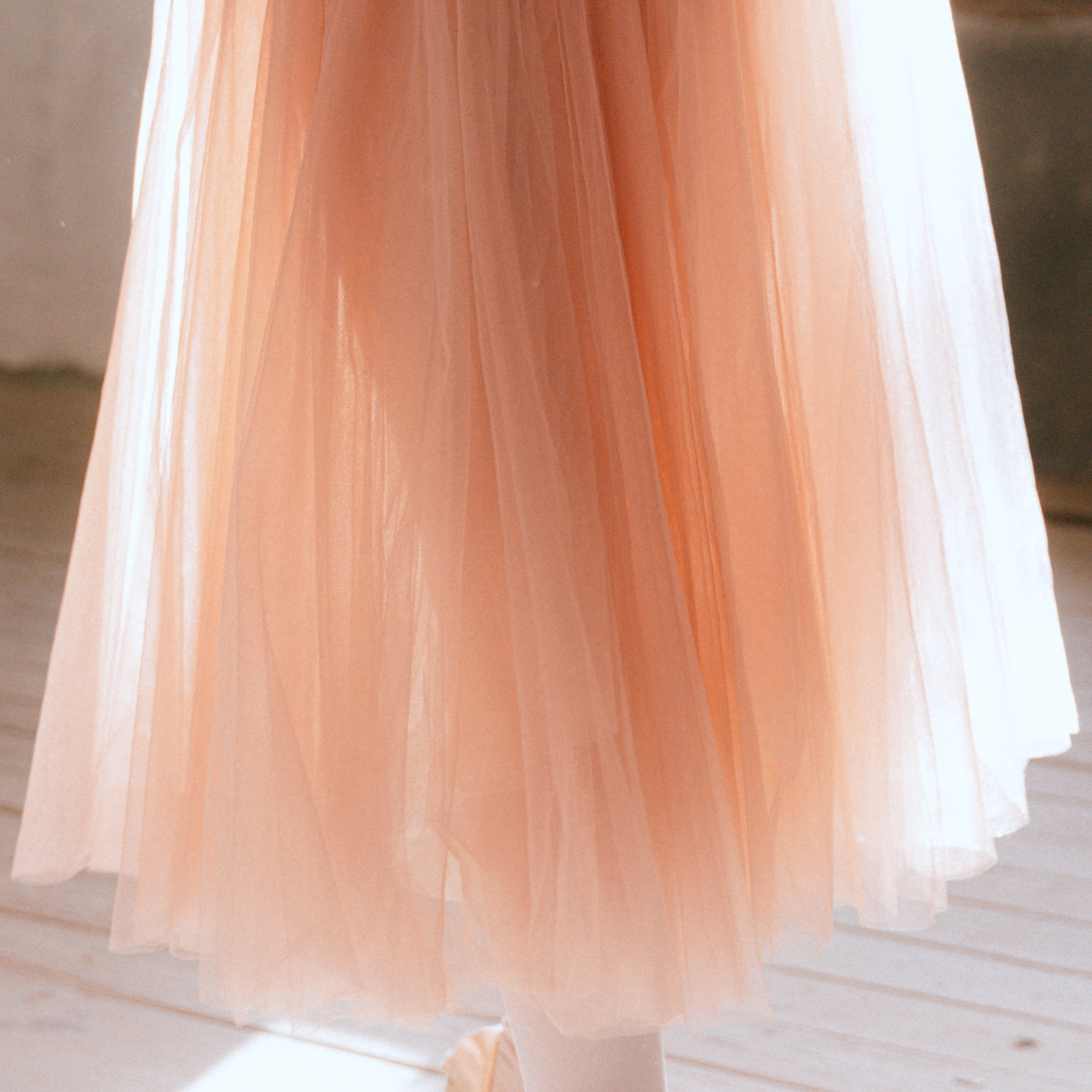 3D Geometric Design Tulle IVORY