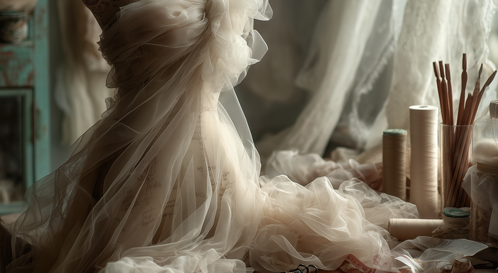 How Much Tulle Do You Need for a Wedding Dress or Veil?